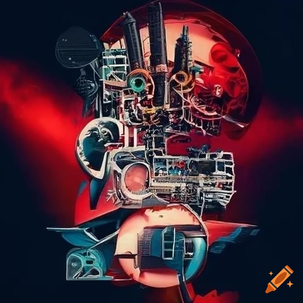 Avant-garde art design with collages and surreal imagery on Craiyon