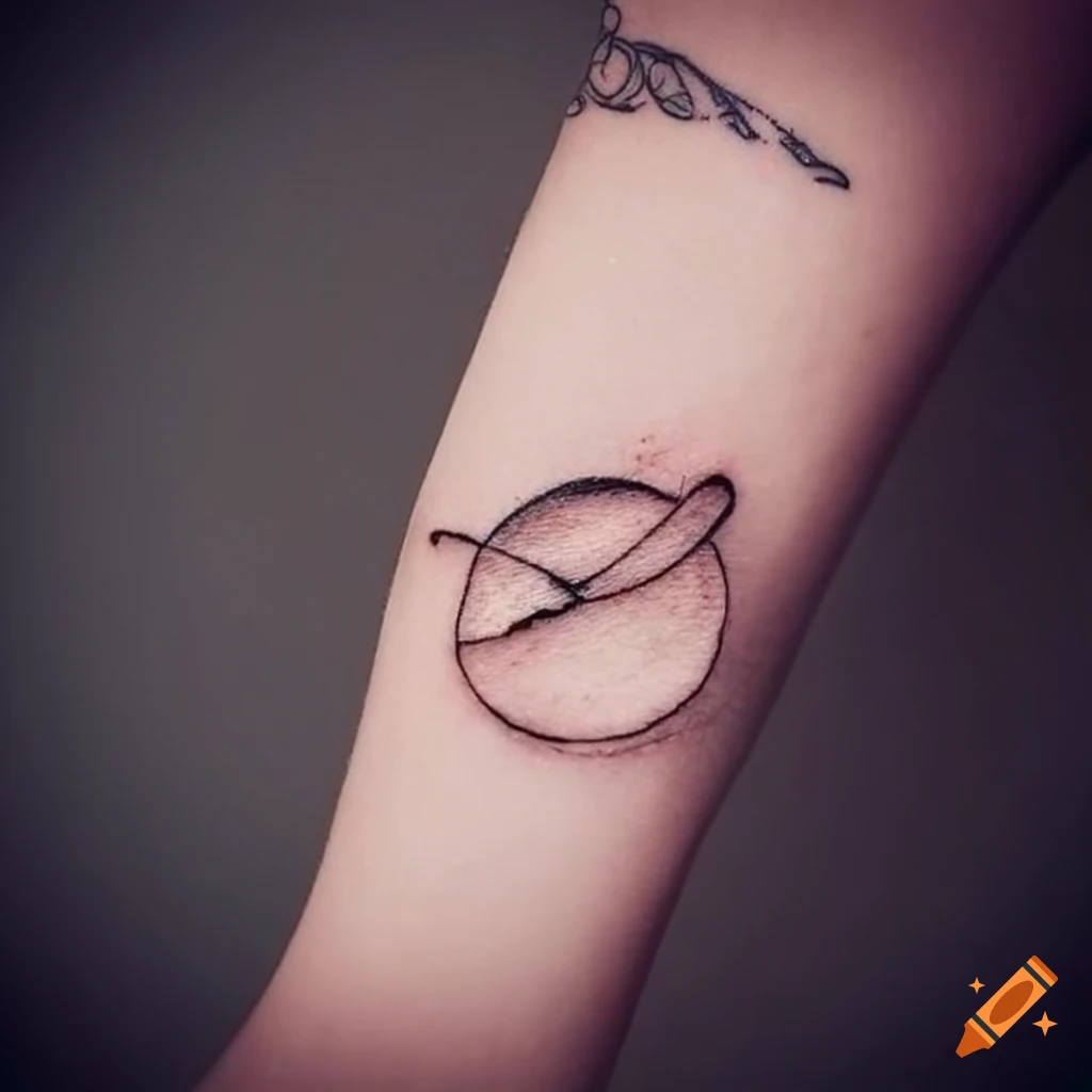 Chin up tattoo design on wrist with rings and shading on Craiyon