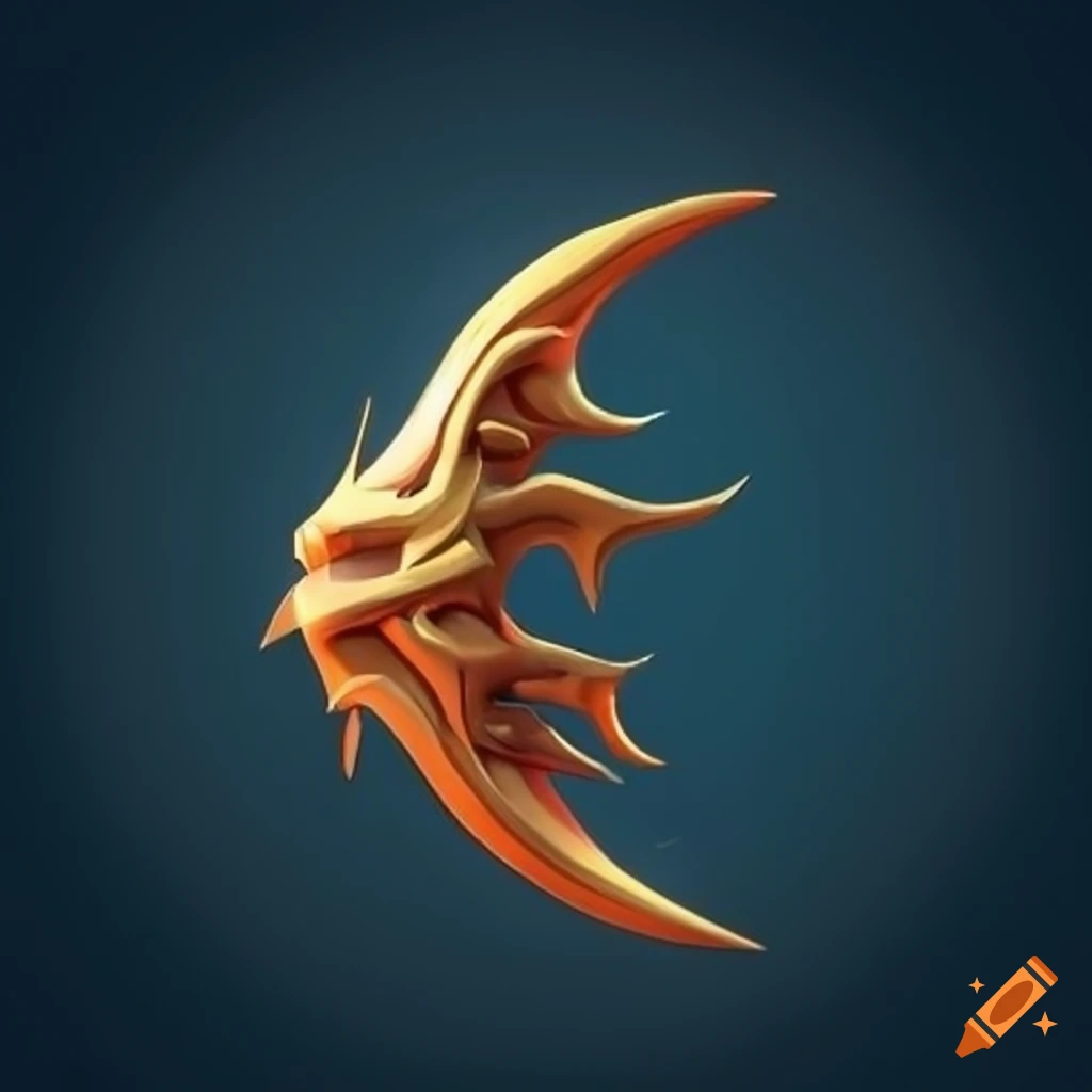 Stylized fantasy symbol resembling a powerful talon on Craiyon
