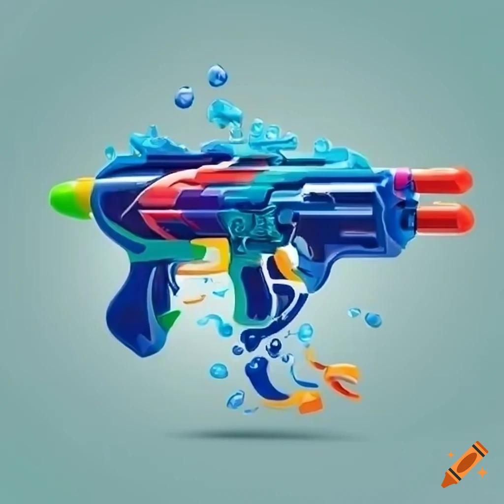 Water gun logo on Craiyon