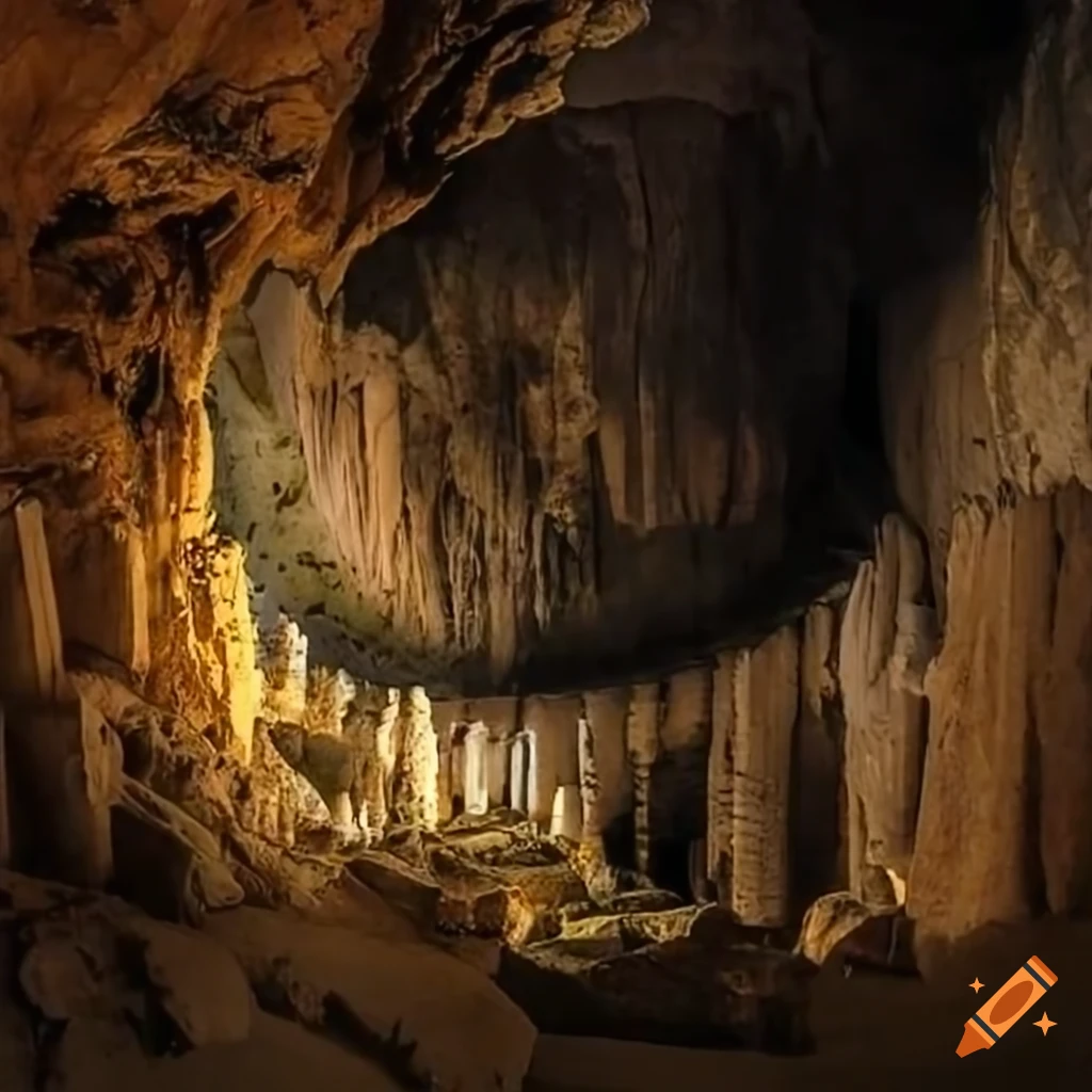 The cave of delphi on Craiyon