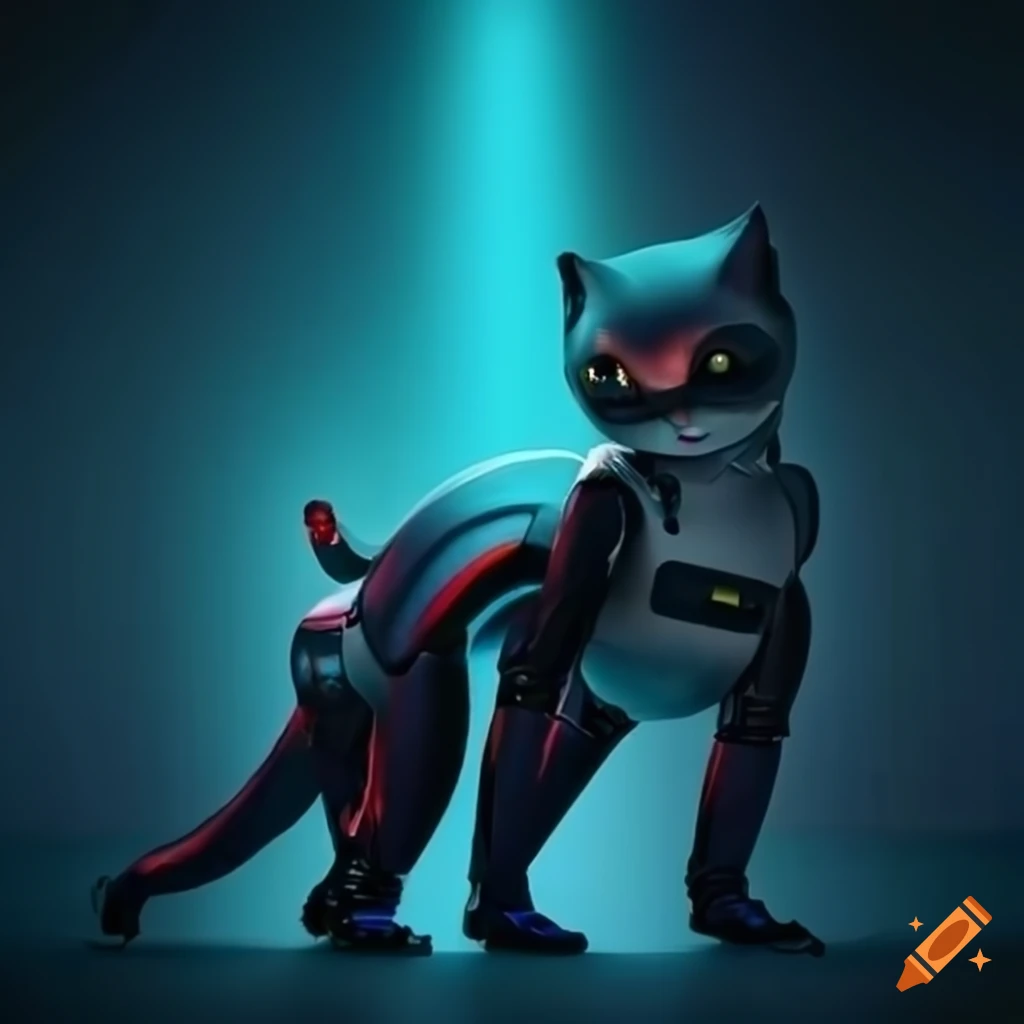 Artistic rendering of a woman transforming into a futuristic robotic ...