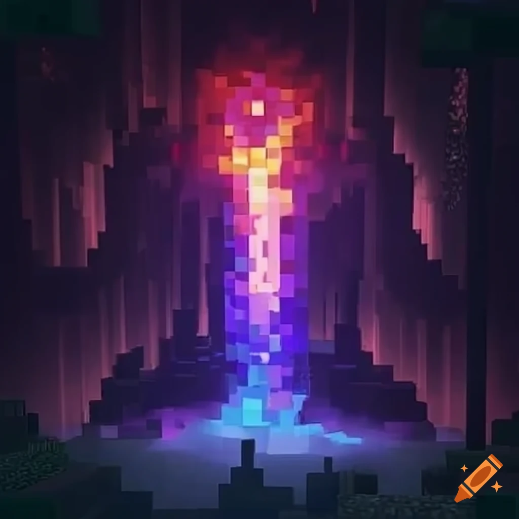 Powerful magic in minecraft video game on Craiyon