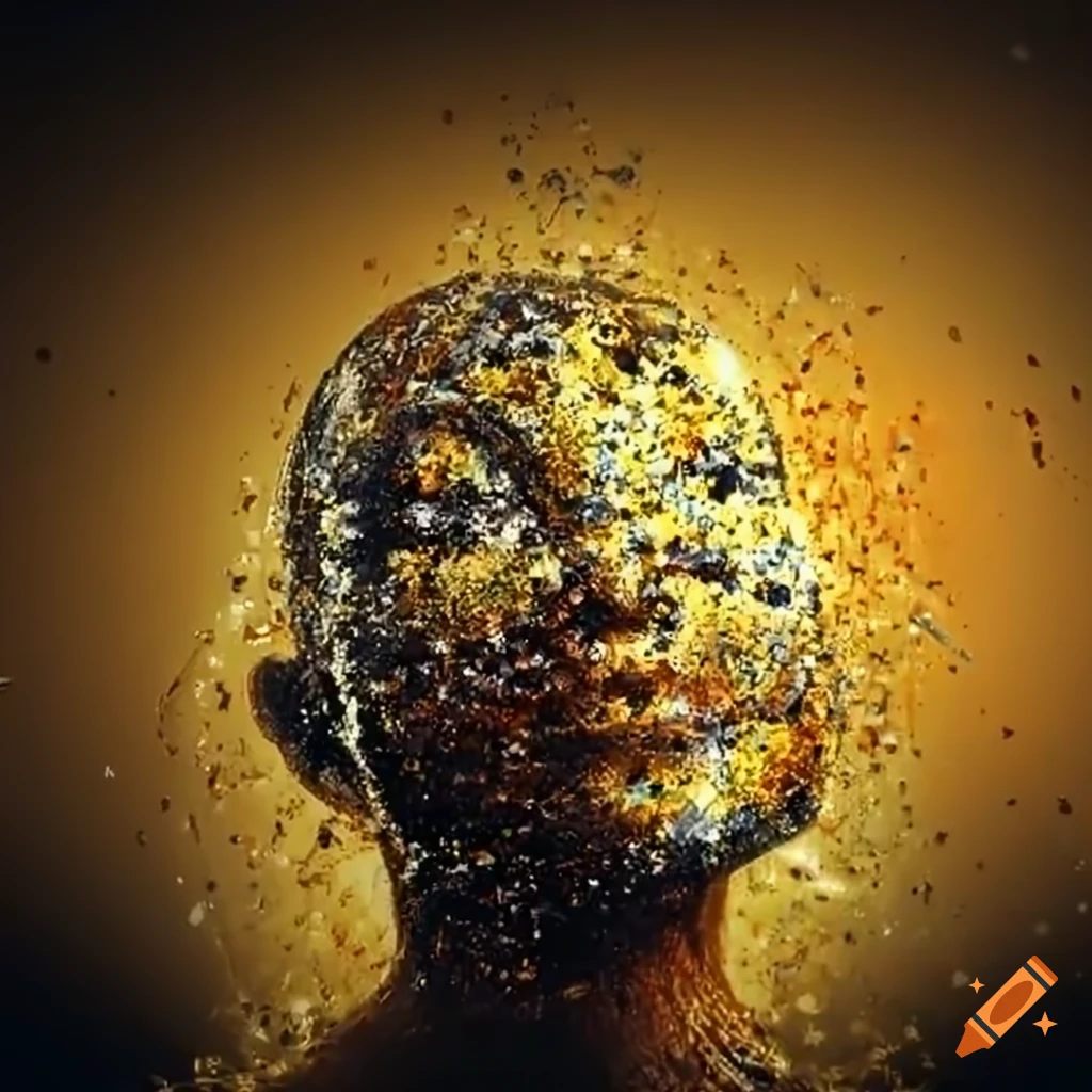 Conceptual illustration of data being valuable like gold on Craiyon