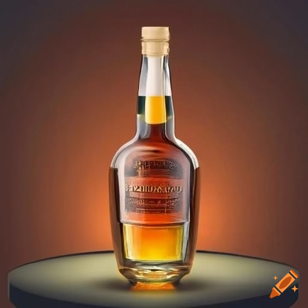 Elegant german whisky label design for 'may' with peated grain illustration on Craiyon