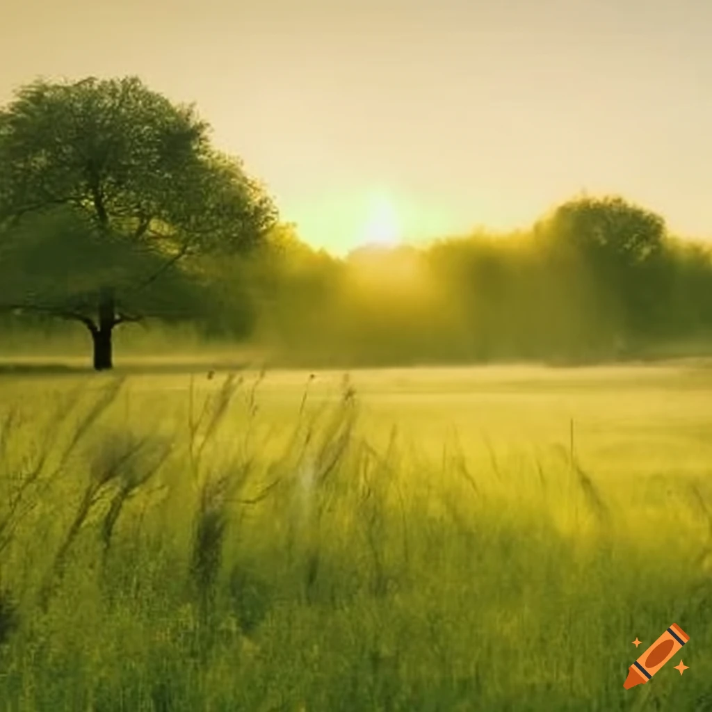 Ash tree meadow on Craiyon