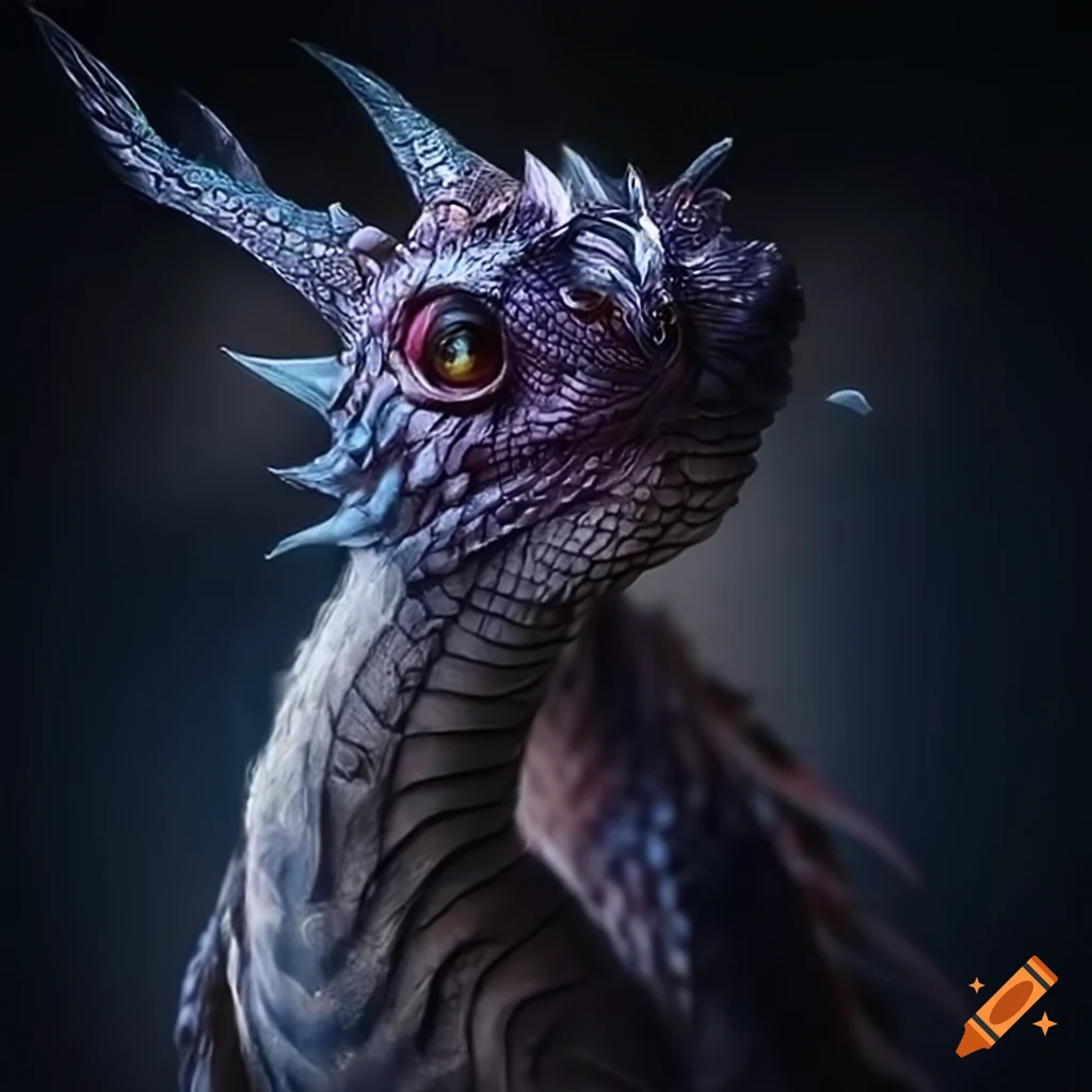 Female dragon on Craiyon