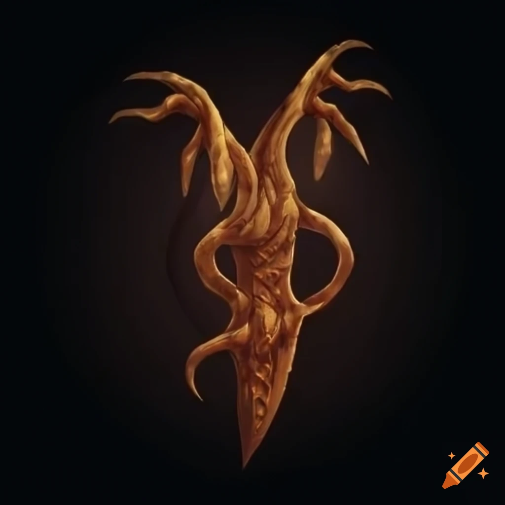 Fantasy claw symbol 'a' on Craiyon