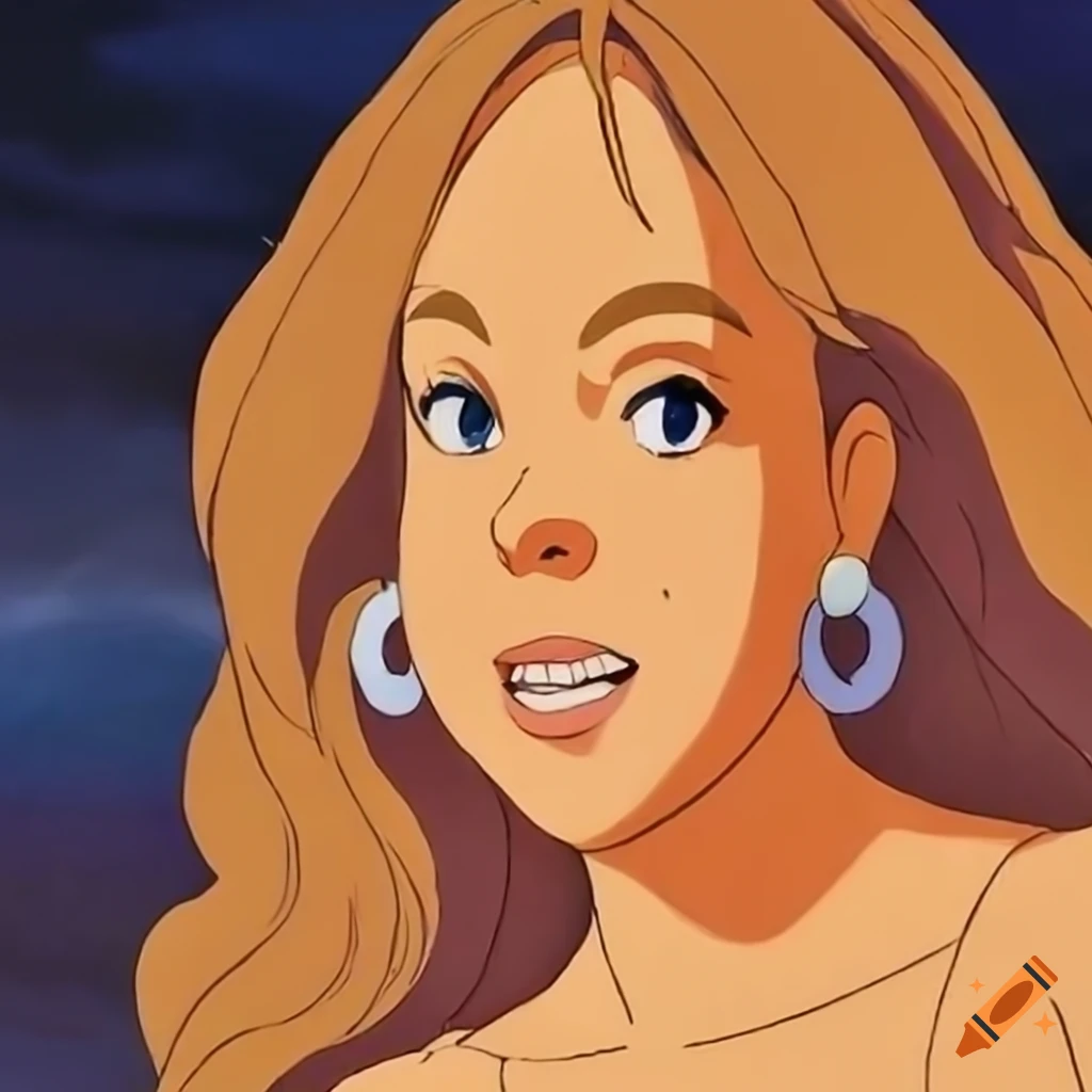 Portrait of mariah carey in studio ghibli anime style on Craiyon