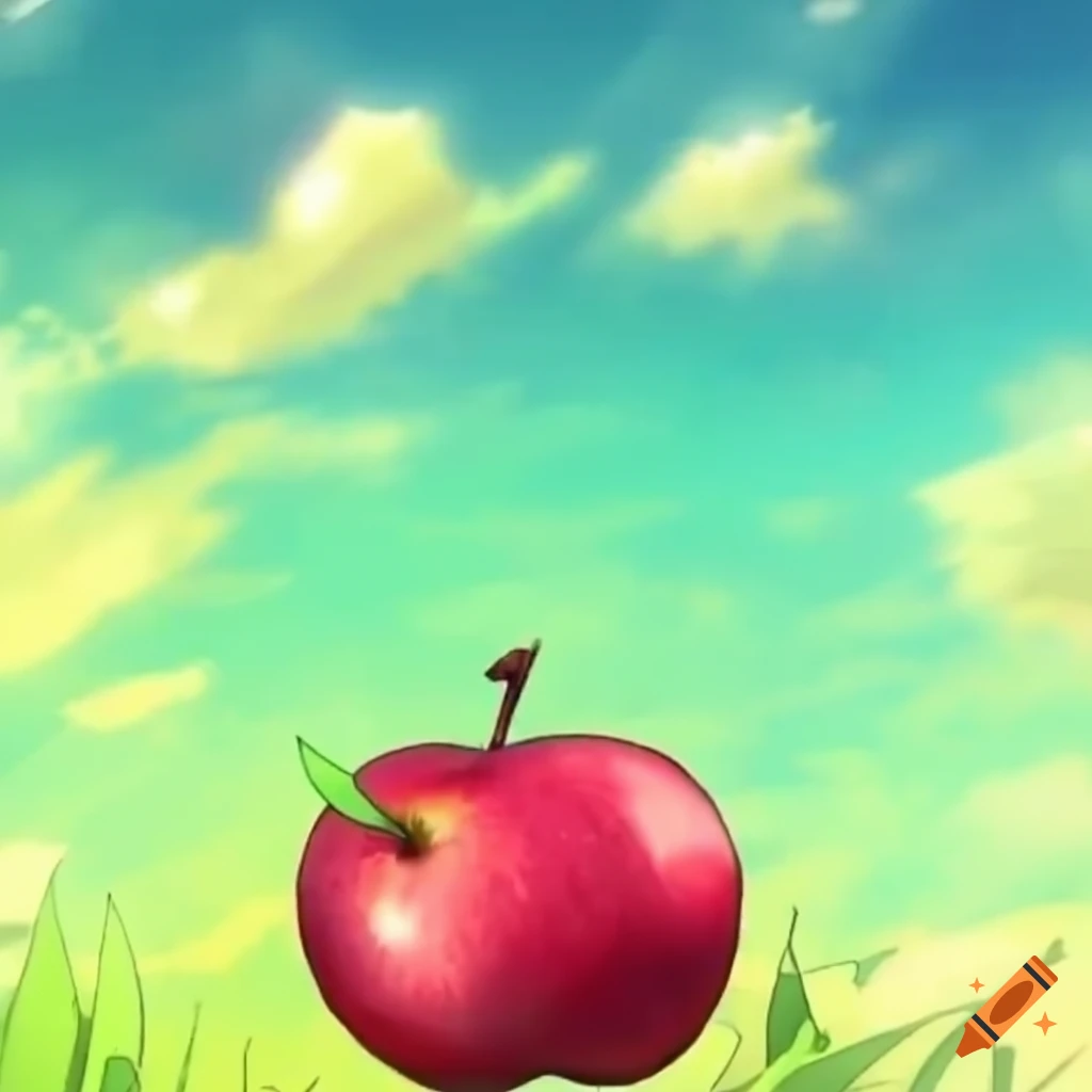 Anime apple fruit on Craiyon