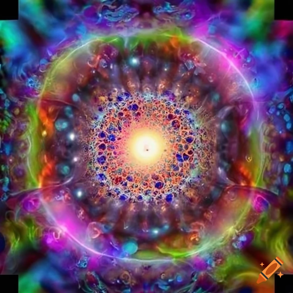 Glowing mystical orb emitting vibrant energy and colorful sparks on Craiyon