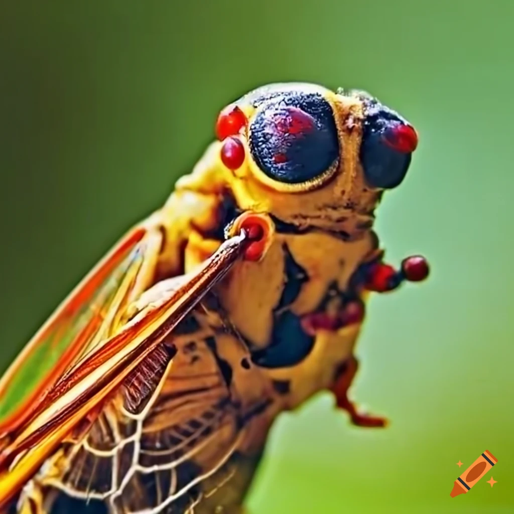 Cicada snacks reminiscent of home cooking on Craiyon