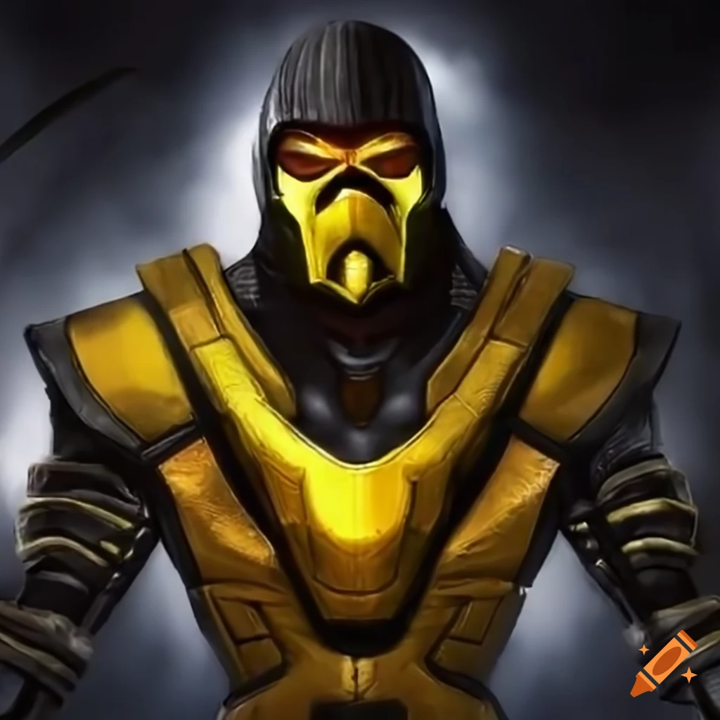 Max steel and scorpion from mortal kombat on Craiyon