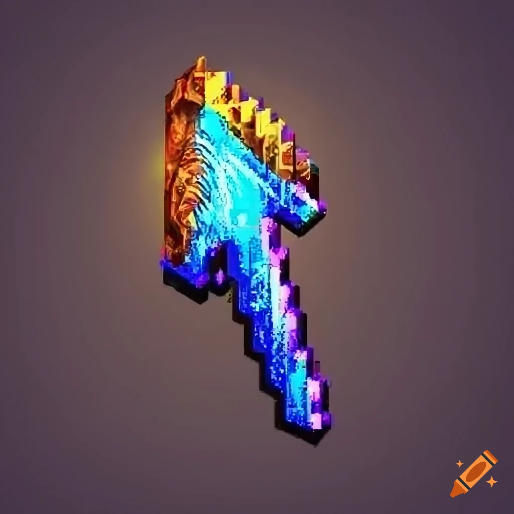 Legendary painted cursor in Starcraft style on Craiyon