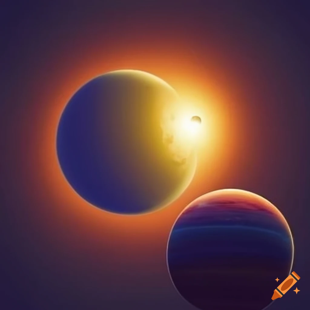 Beautiful depiction of a spiritual solar system on Craiyon