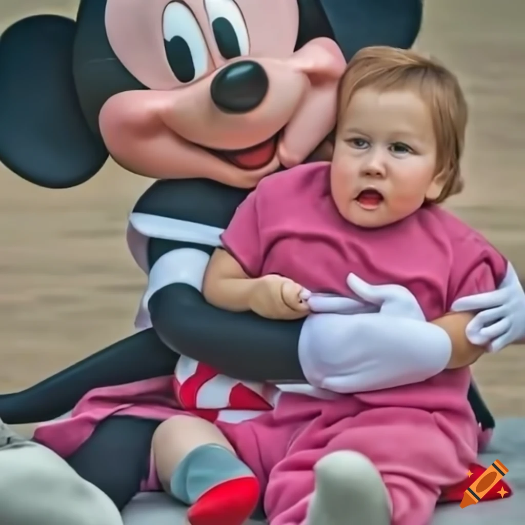 Popular disney character minnie mouse with a boy in 4k resolution on ...