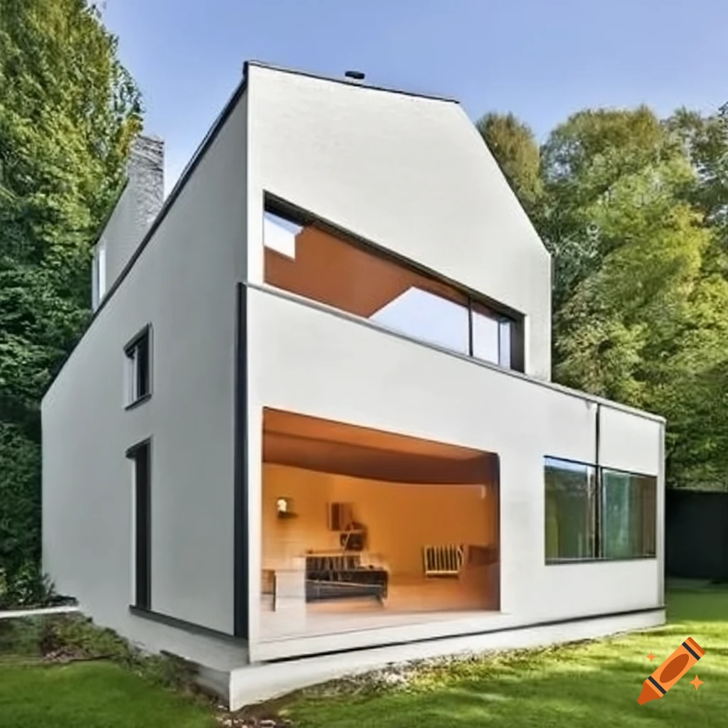 Modern house with hands design on Craiyon