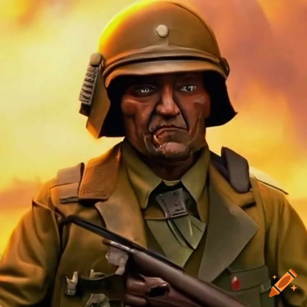 German soldier on Craiyon