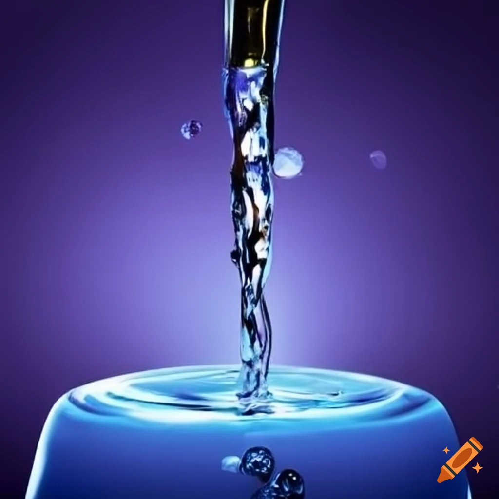 Water drop causing the vase to overflow on Craiyon