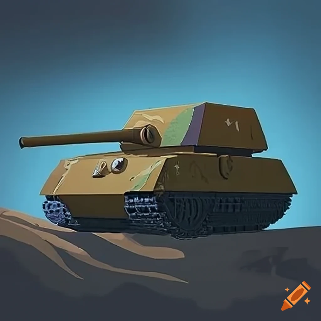Maus war tank on Craiyon
