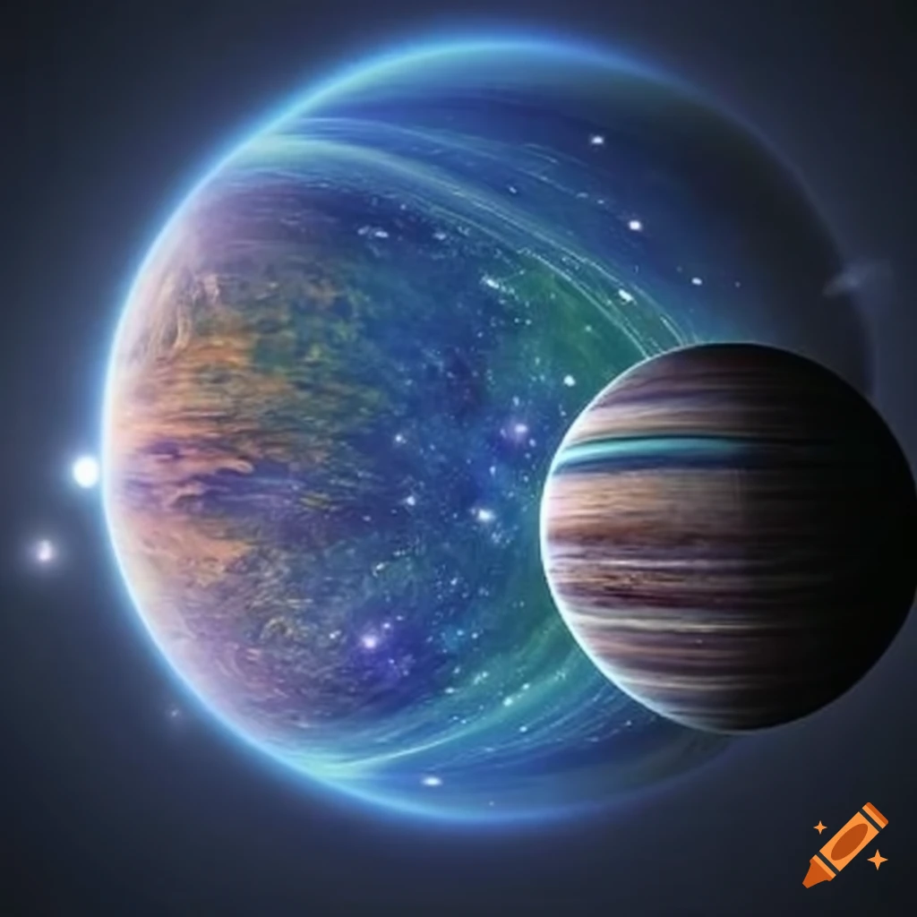 Beautiful and spiritual solar system on Craiyon