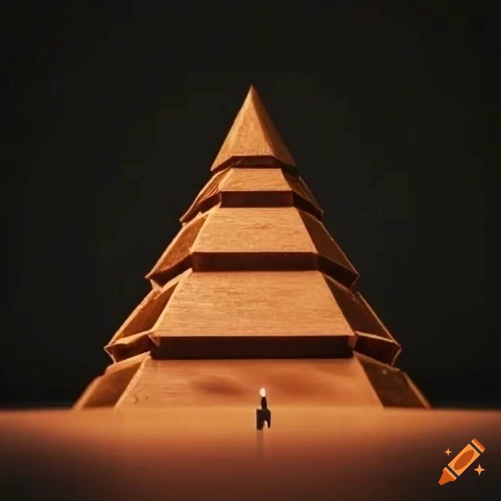 5-level pyramid structure on Craiyon