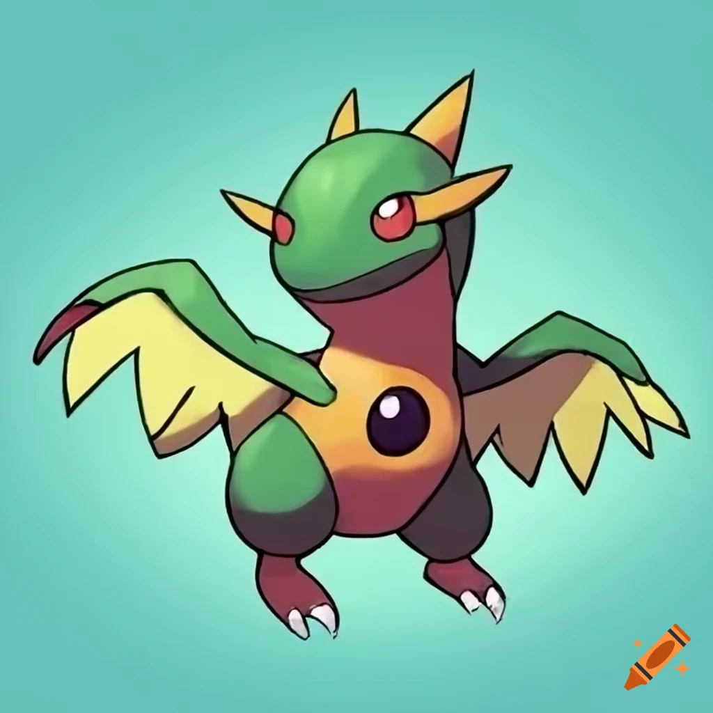 Flying and grass type pokemon on Craiyon