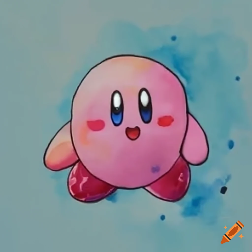 Kirby character on Craiyon