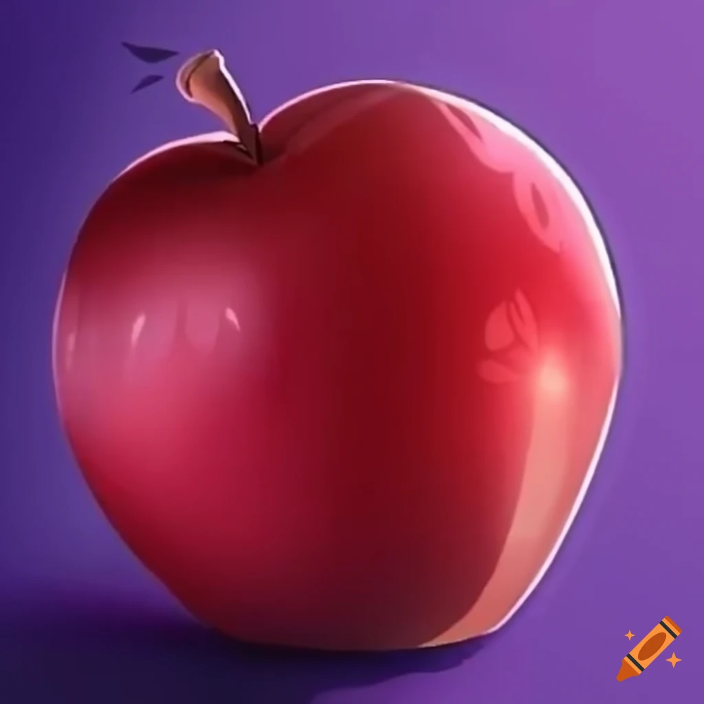 Anime apple fruit on Craiyon
