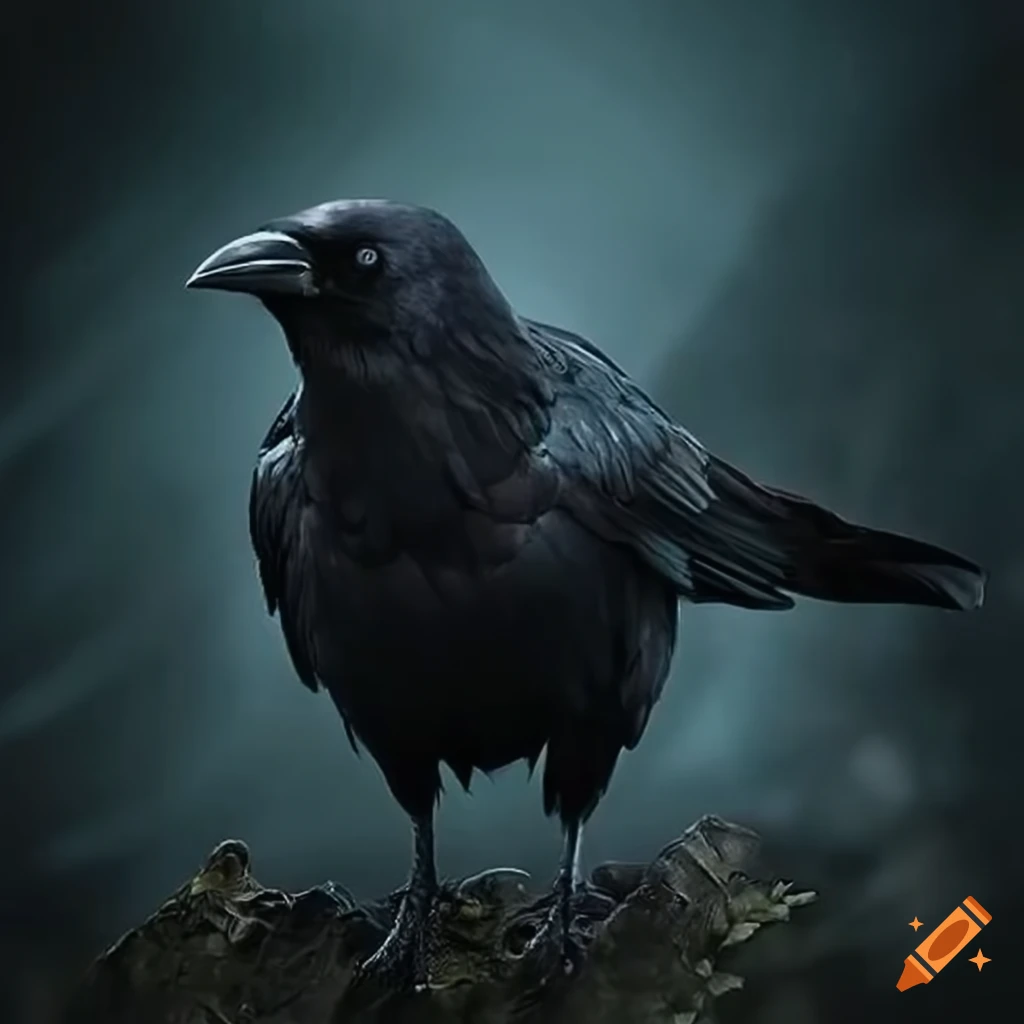 Scary crow on Craiyon