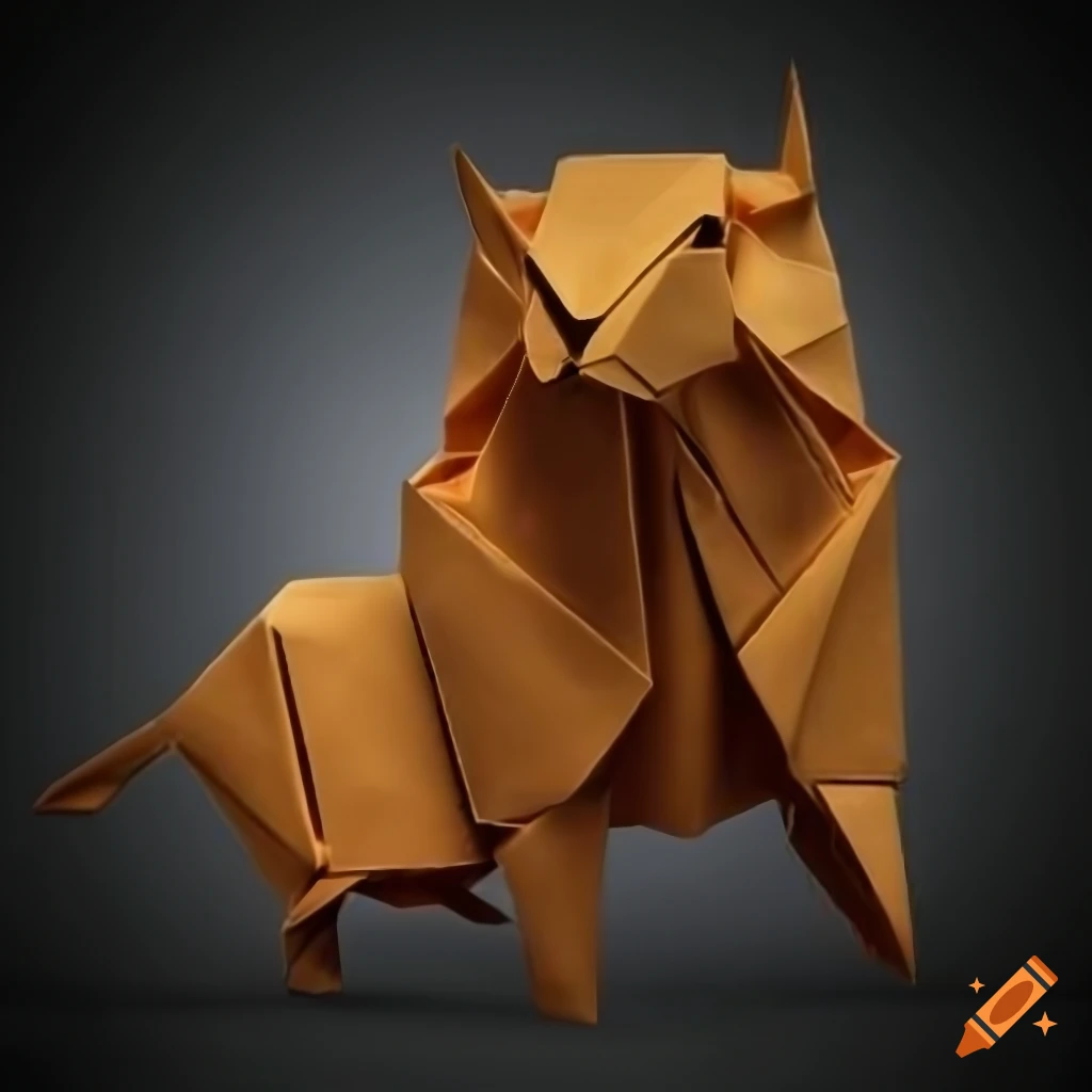 Origami character design on Craiyon