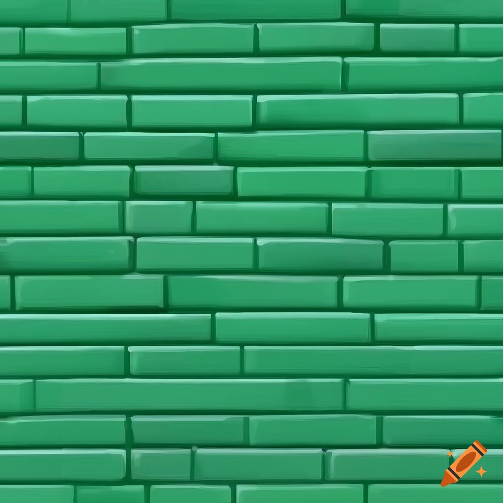 Green subway tiles seamless texture on Craiyon