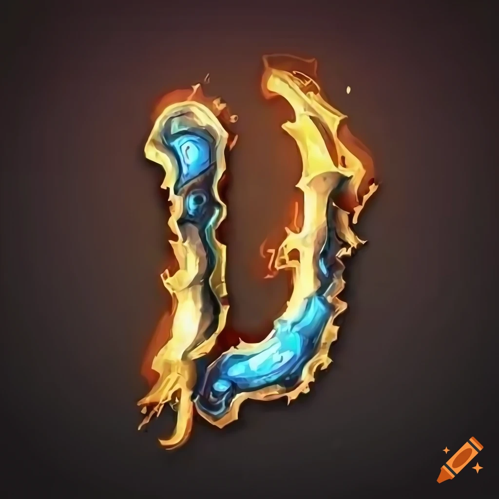 Legendary 'a' initial in starcraft style font in 2d on Craiyon