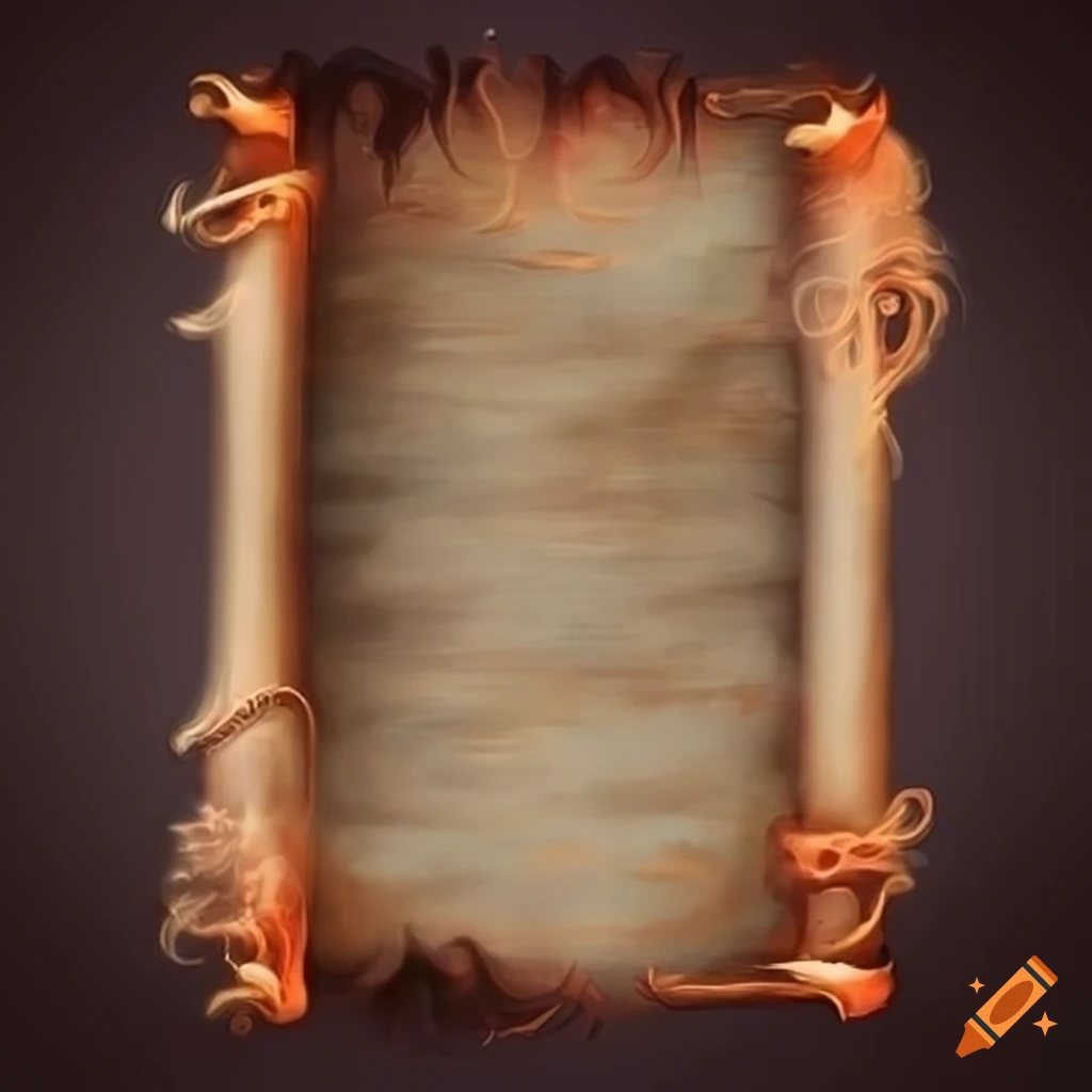 Open fantasy scroll on Craiyon