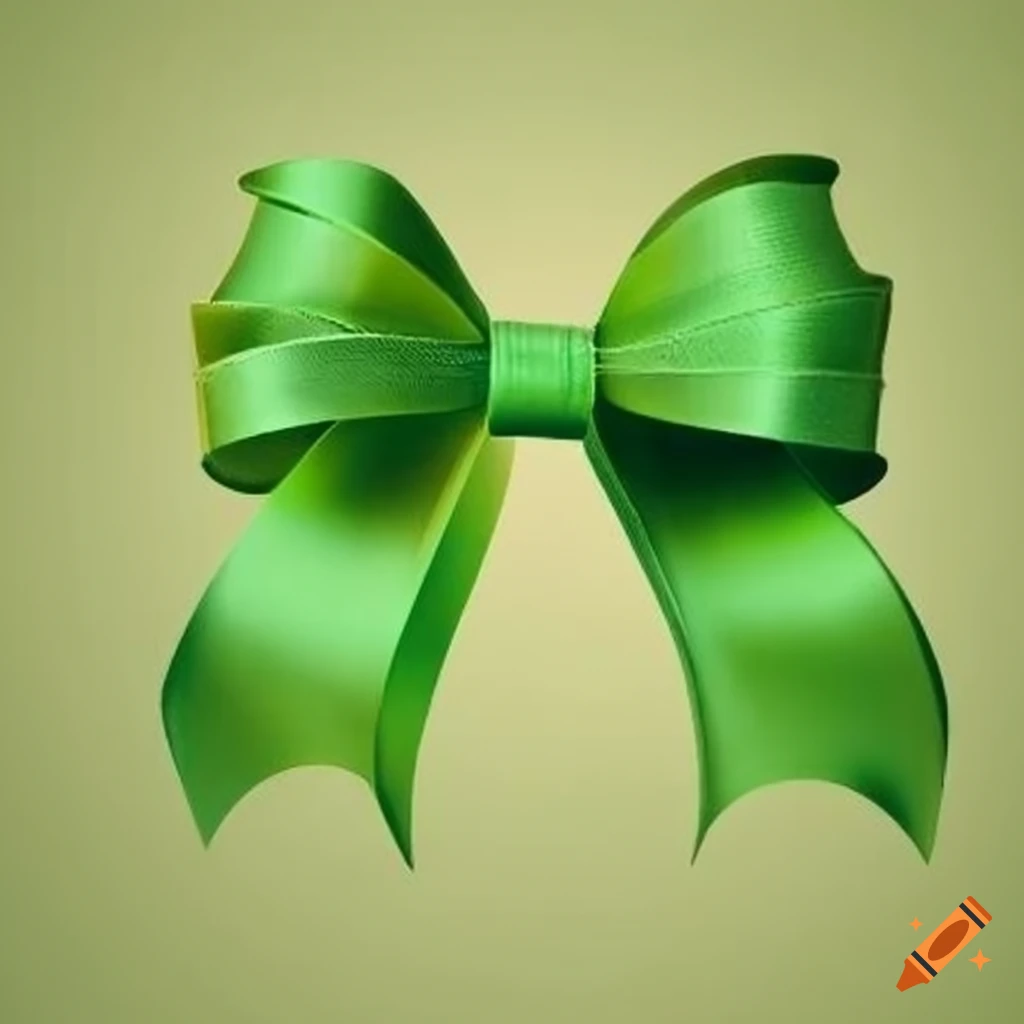 Green ribbon on Craiyon