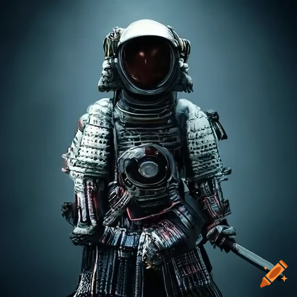 Hyperrealistic samurai astronaut suit in full hd resolution on Craiyon