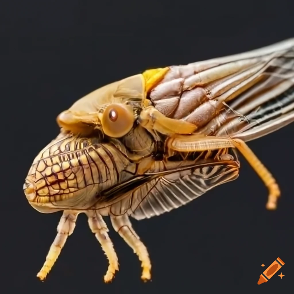 Cicada pupa in hyper-realistic 4k resolution on Craiyon