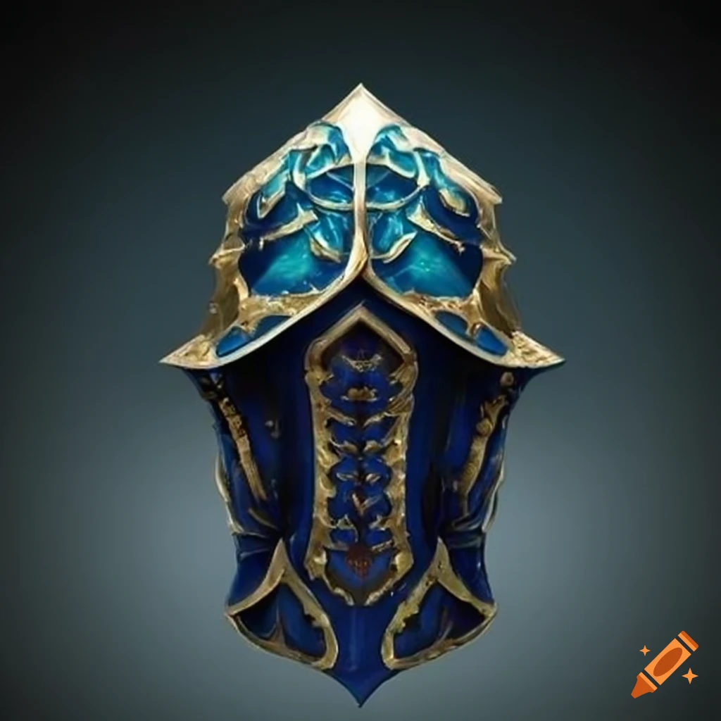 Adorned magic armor facing forward on Craiyon