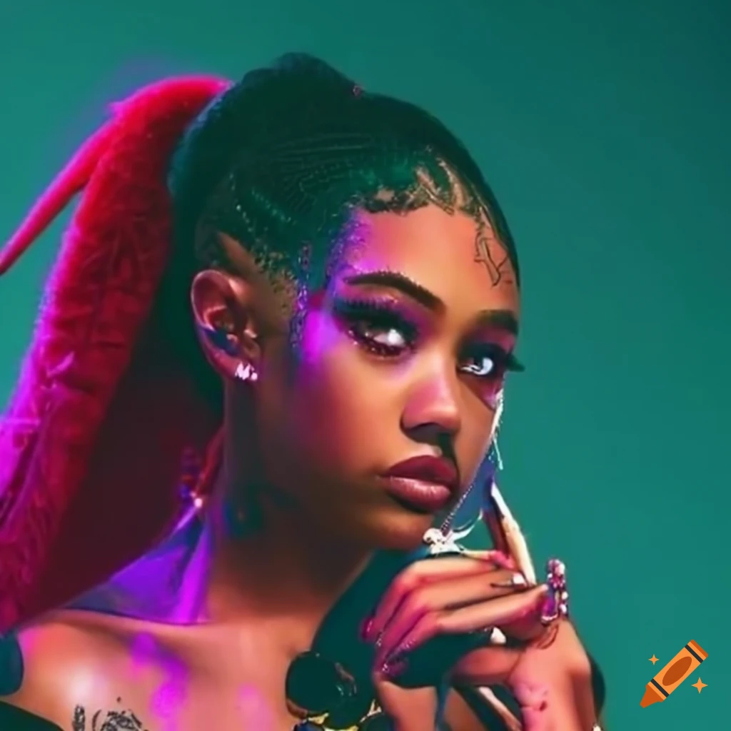 Female rapper named yung boom on Craiyon