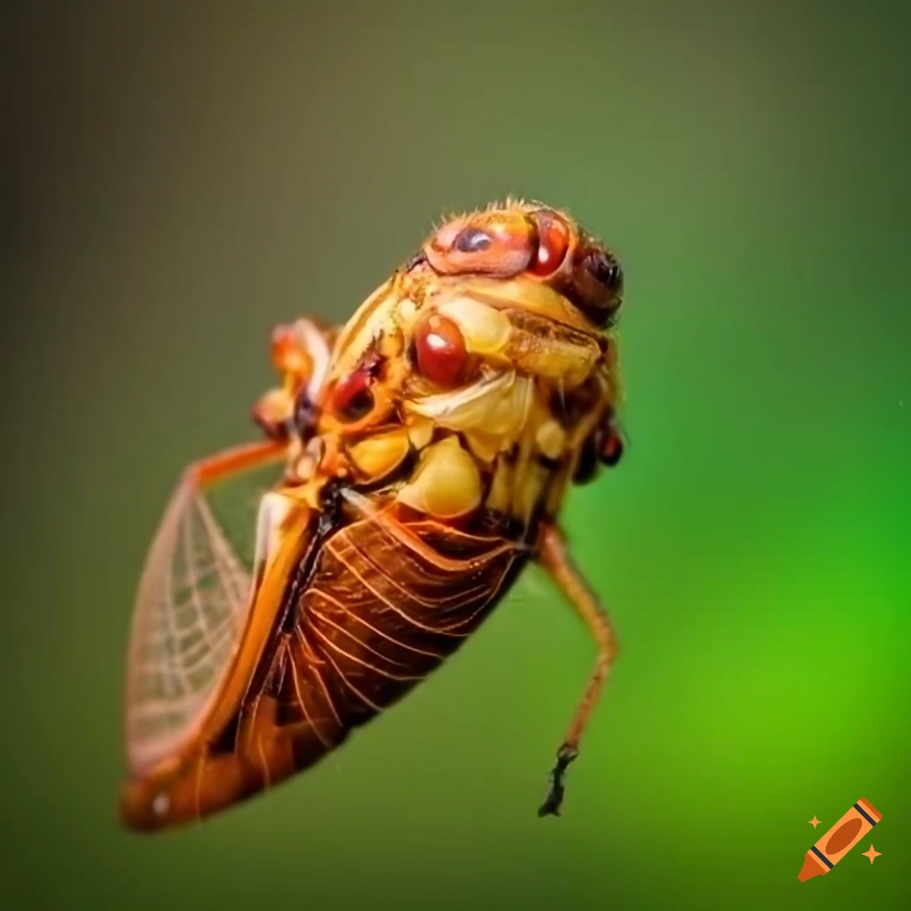 Cicada pupa on Craiyon