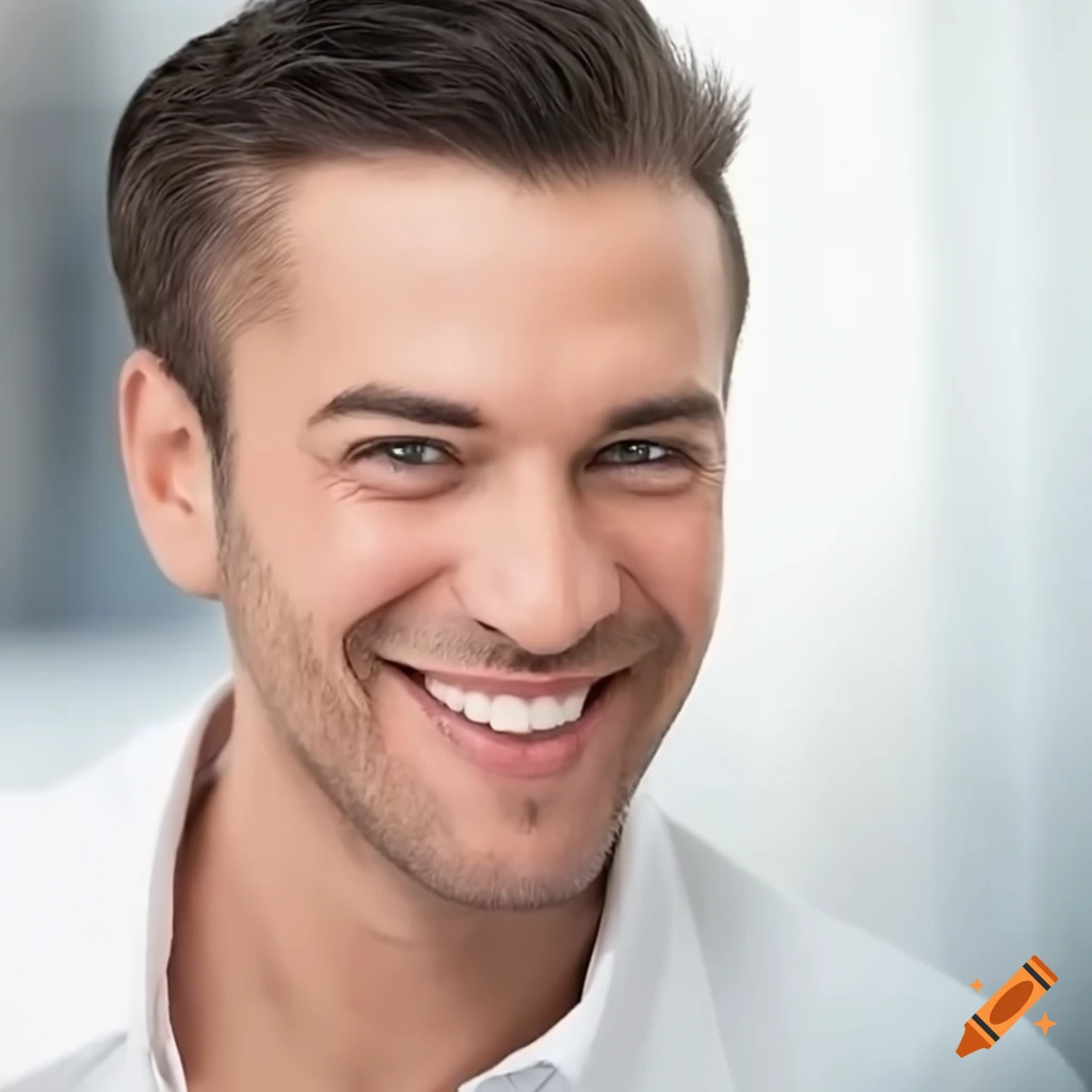 Smiling 39-year-old businessman on Craiyon