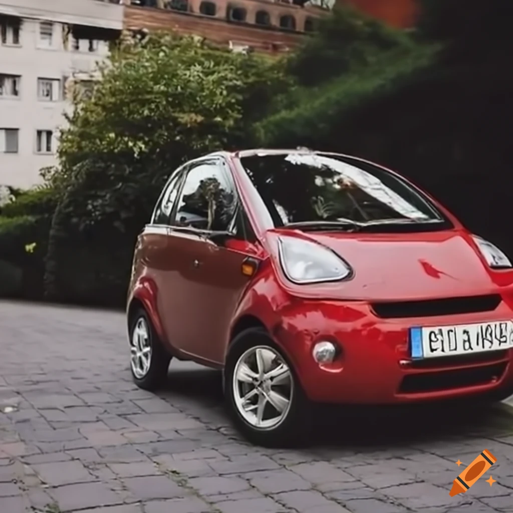 Small eco-friendly car on Craiyon