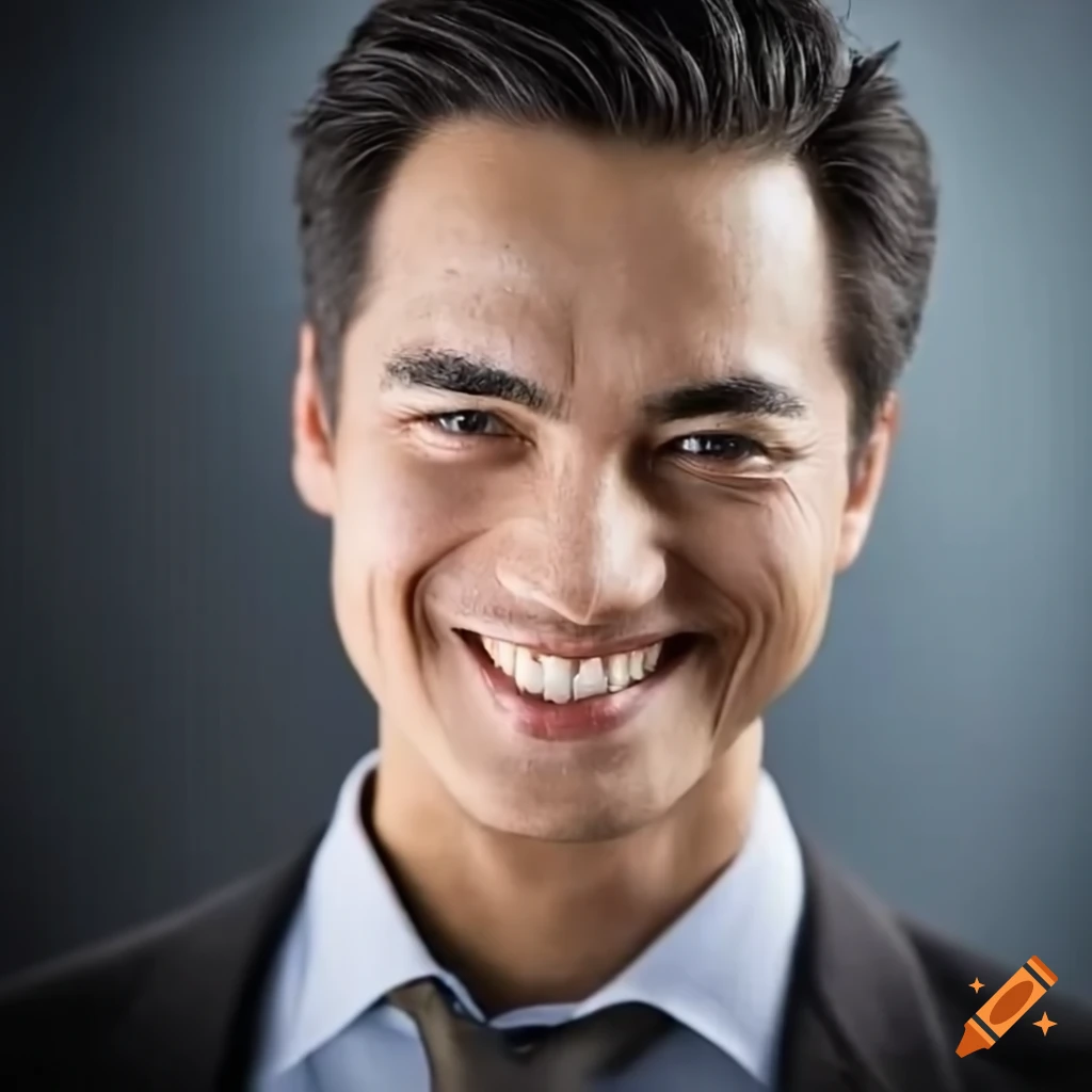 Smiling 39-year-old male businessman on Craiyon