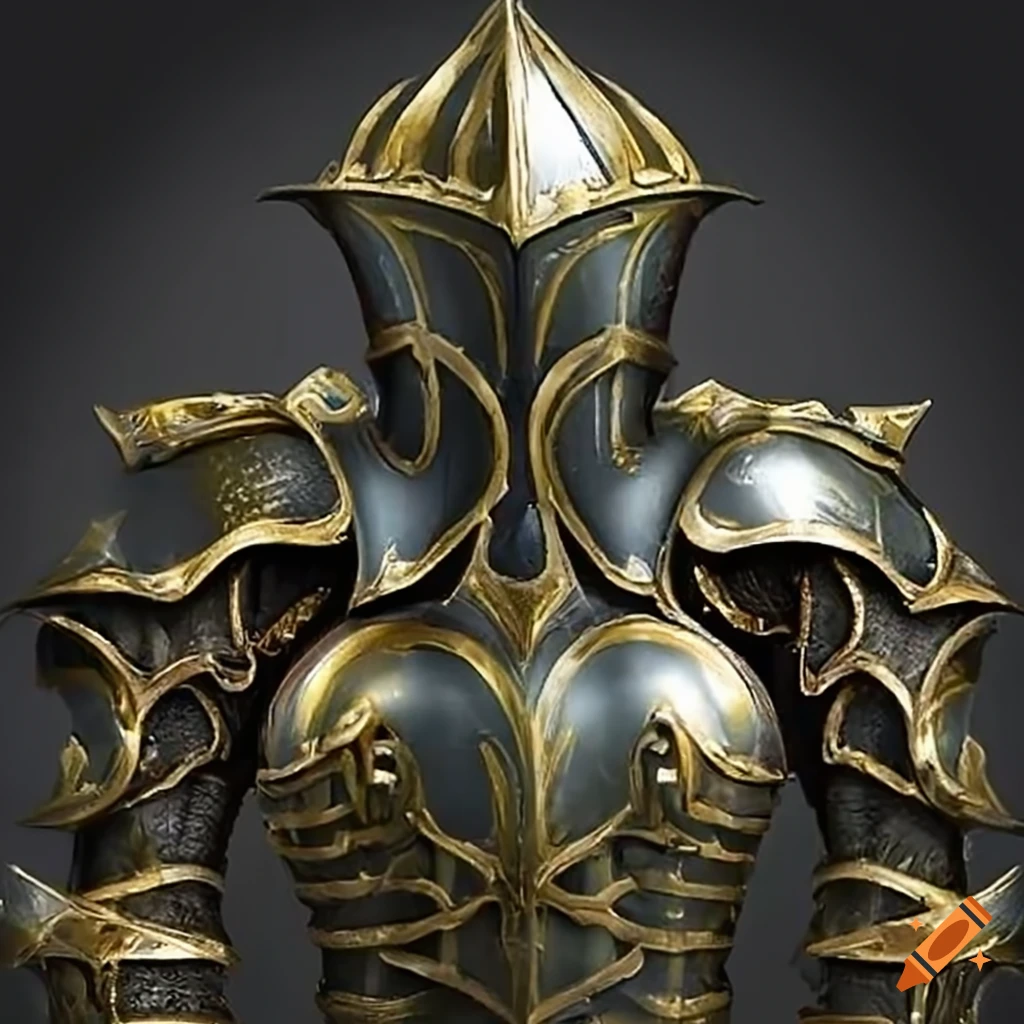 Magic armor front view on Craiyon