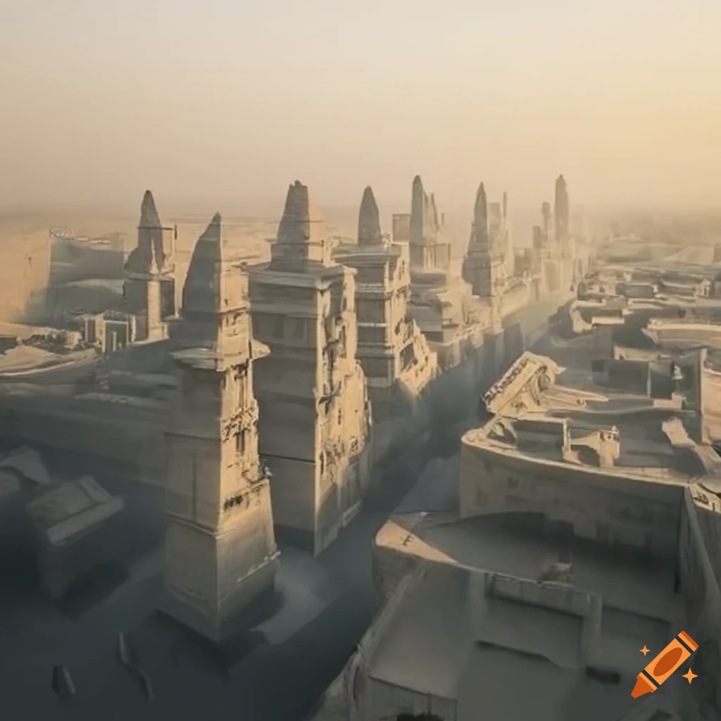 Hyper realistic city layout inspired by the Indus Valley Civilization ...
