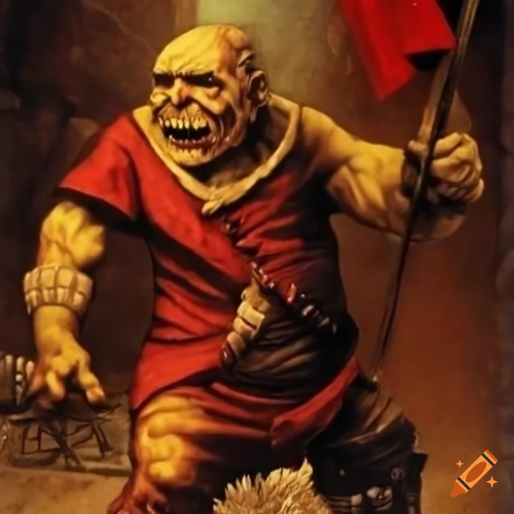 Communist orc character on Craiyon