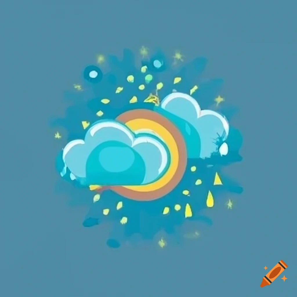 Simple weather graphic on Craiyon