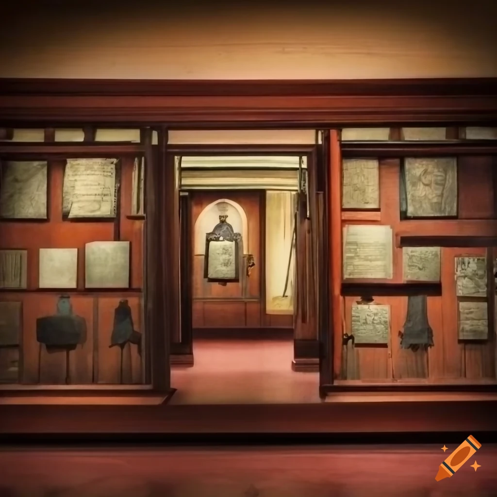 Reconstruction era room with labor and sharecropping artifacts on Craiyon