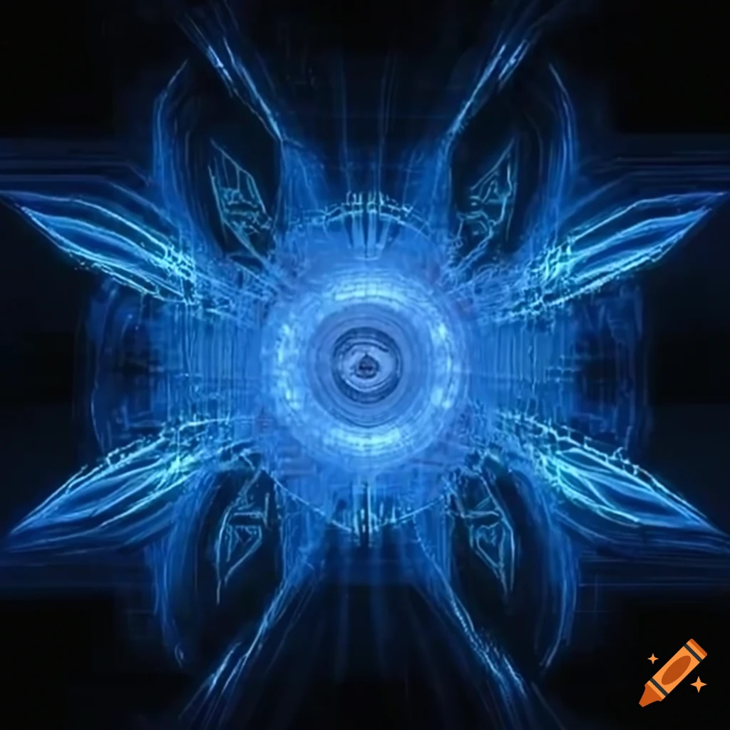 Futuristic warp drive technology concept on Craiyon