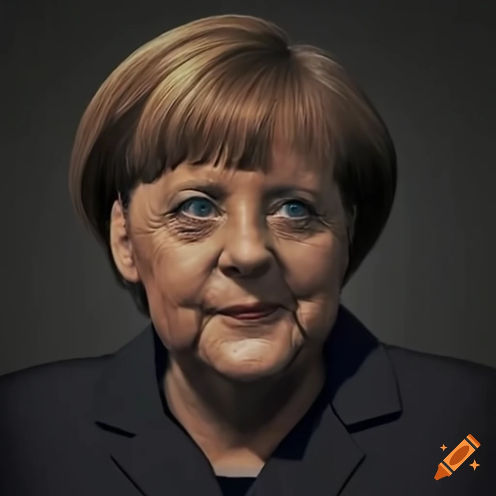 Artistic study of Chancellor Merkel in German Expressionism style on ...
